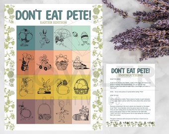 Don't Eat Pete Printable Simple Easter Edition - Etsy
