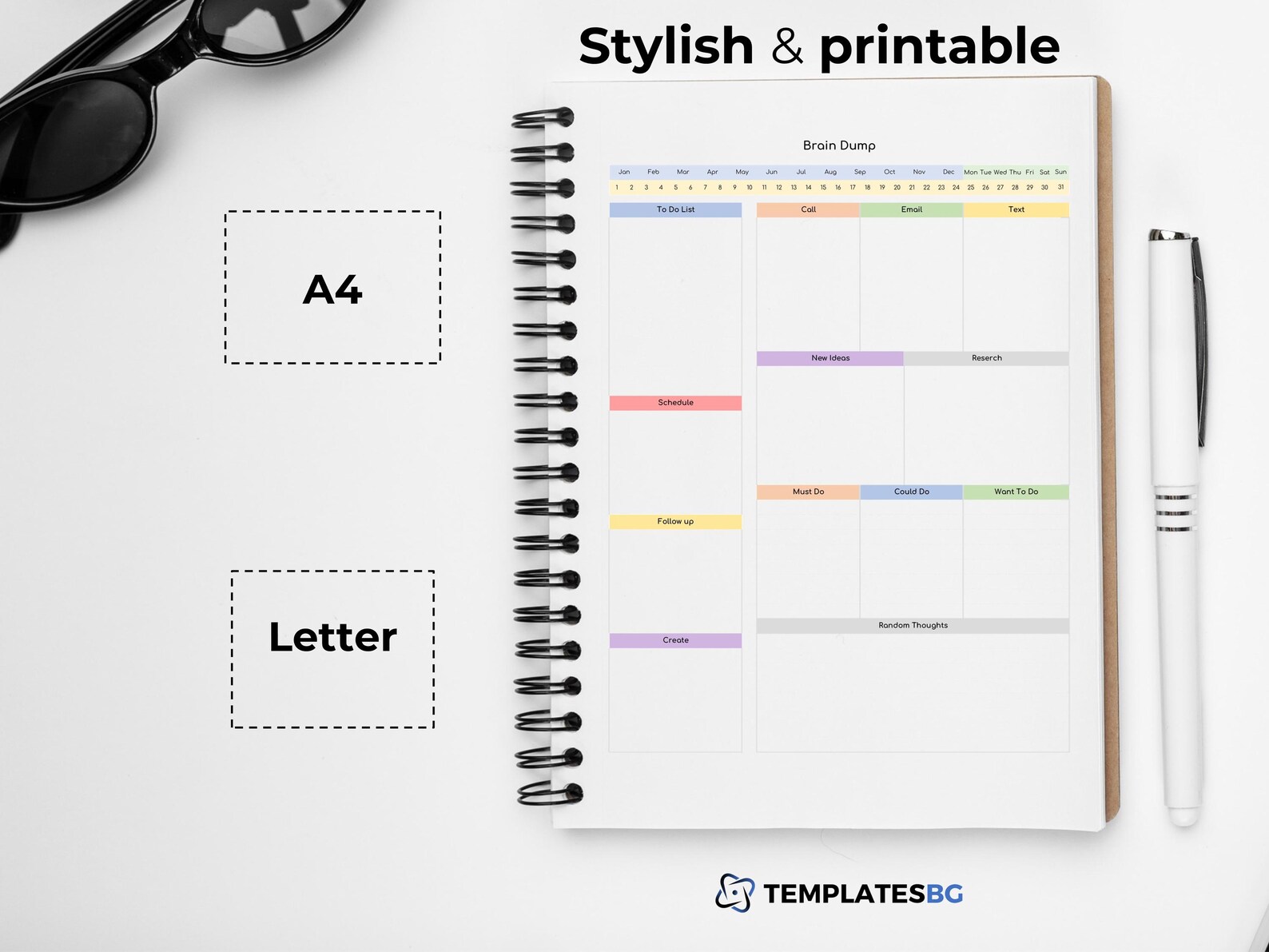 Brain Dump Template: Daily Productivity Planner (digital Download) - Etsy