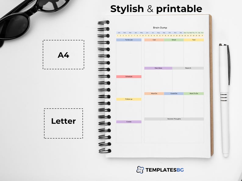 Brain Dump Daily Planner Template Pages, Goodnotes Brain Dump ...