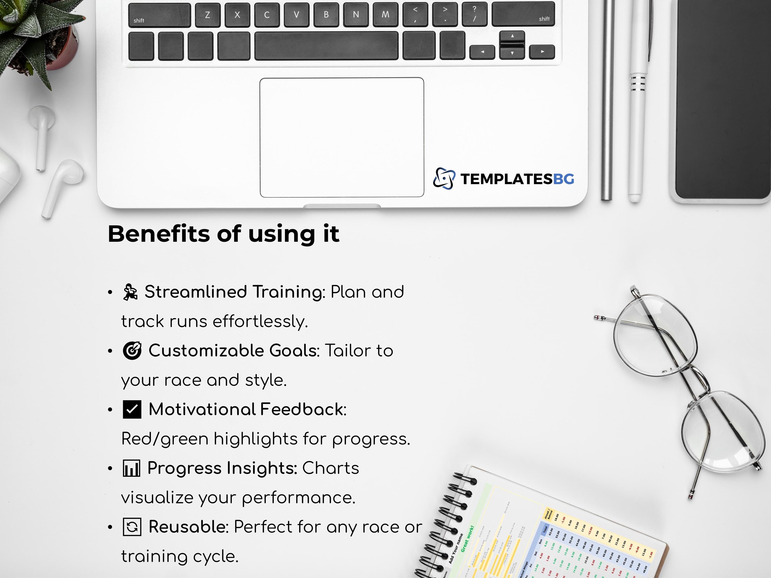 Marathon Training Plan Spreadsheet: Running Tracker (excel Template) - Etsy