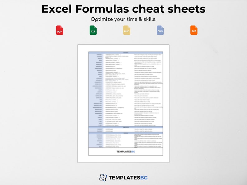 Excel Shortcuts And Excel Formulas Cheat Sheet Excel Productivity Tools