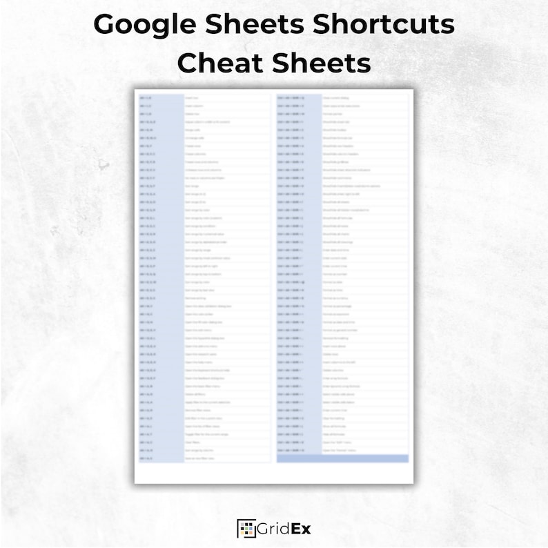 Google Sheets Cheat Sheet: Shortcuts & Formulas (digital Download) - Etsy
