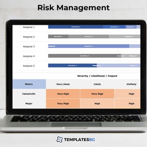 Risk Assessment Excel Spreadsheet: Risk Management Business Spreadsheet ...