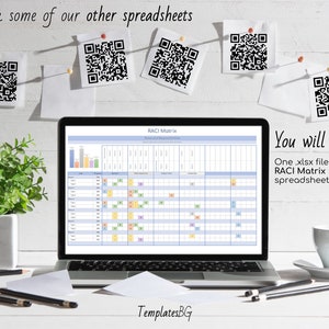 RACI Matrix Excel Spreadsheet: Project Management Task Tracker (digital ...