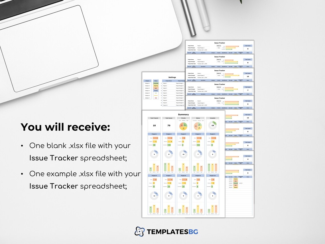 Issue Tracker Excel Spreadsheet Template: Project Tracker Risk ...