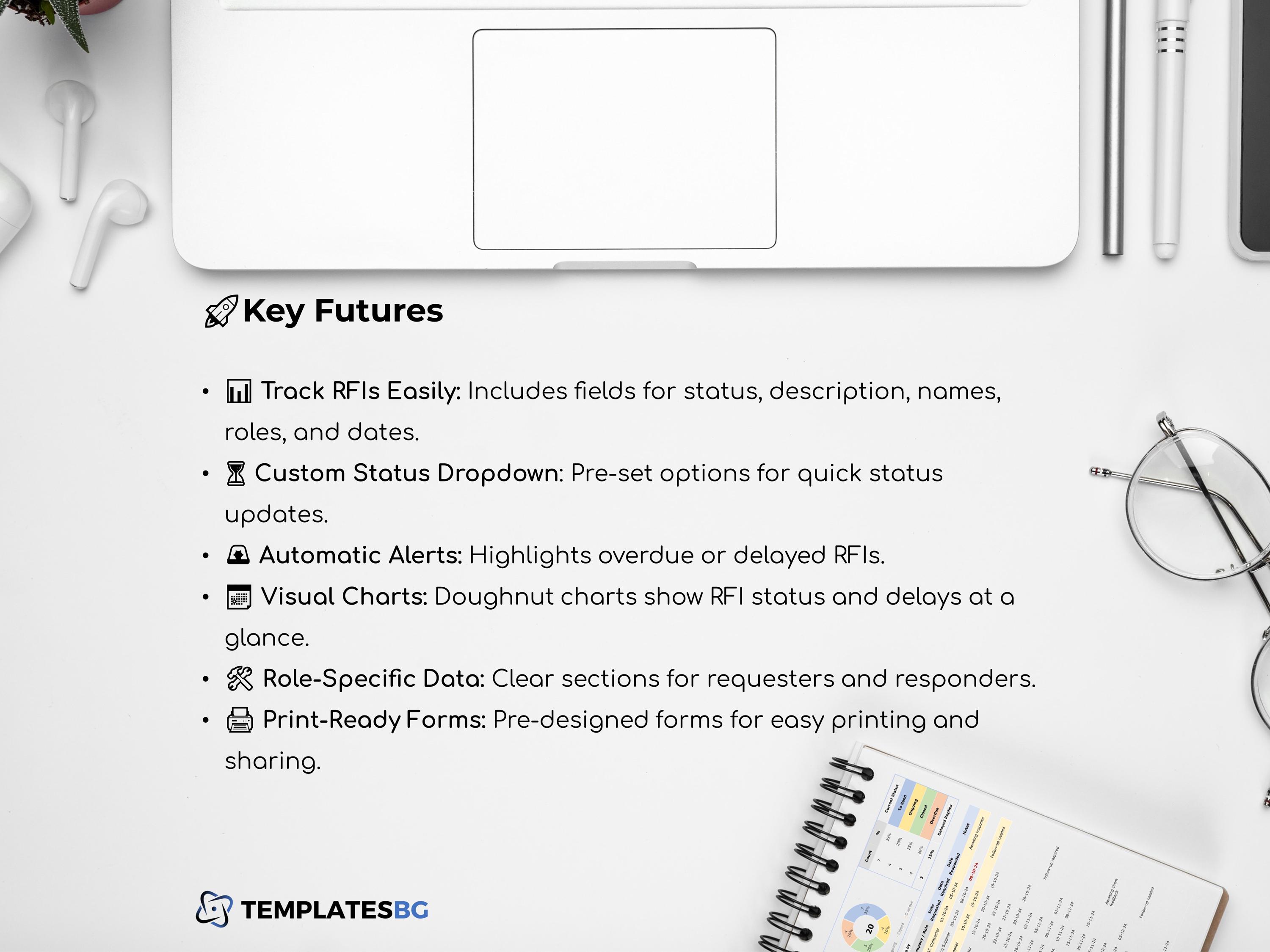 RFI Log Excel Template: Project Management Spreadsheet (digital ...
