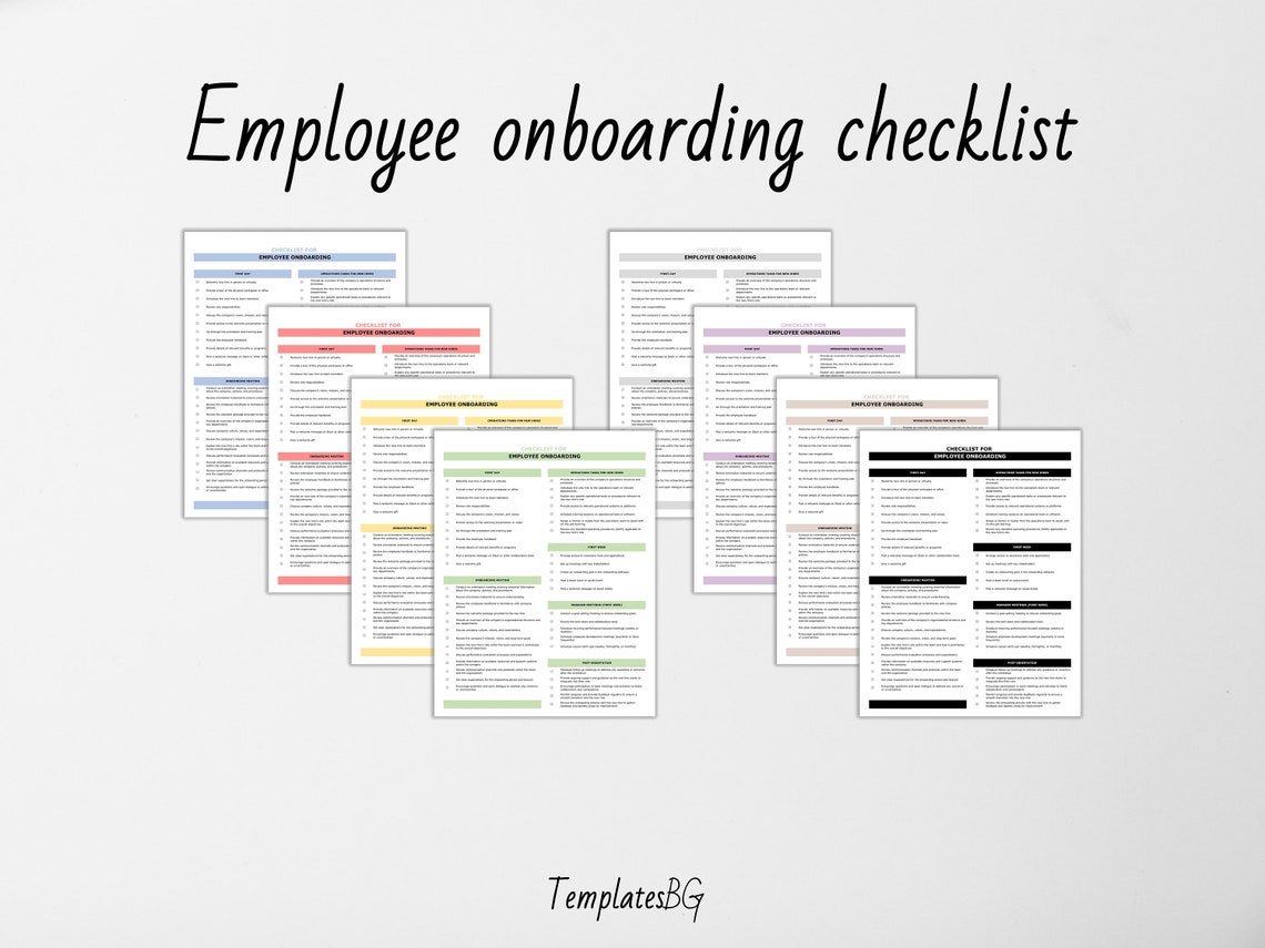 Employee Onboarding Checklist: HR Template for New Hires in Excel ...