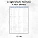 Google Sheets Cheat Sheet: Shortcuts & Formulas (digital Download) - Etsy