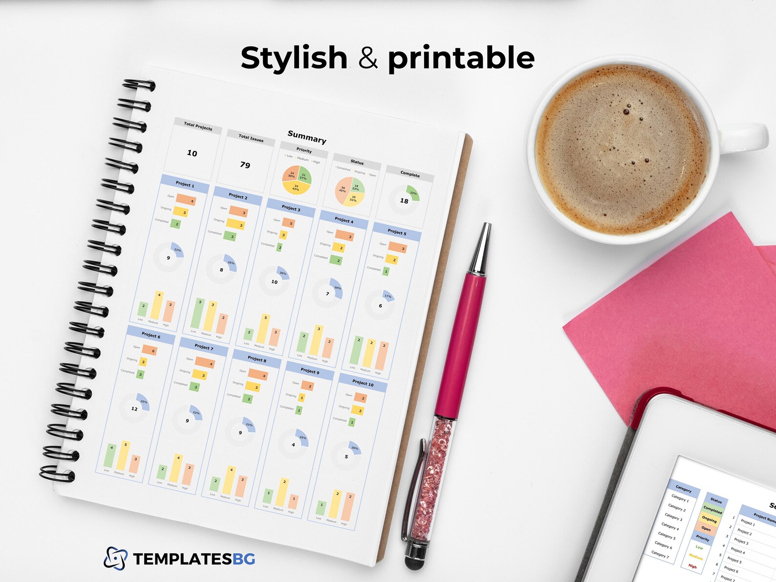Issue Tracker Excel Spreadsheet Template: Project Tracker Risk ...