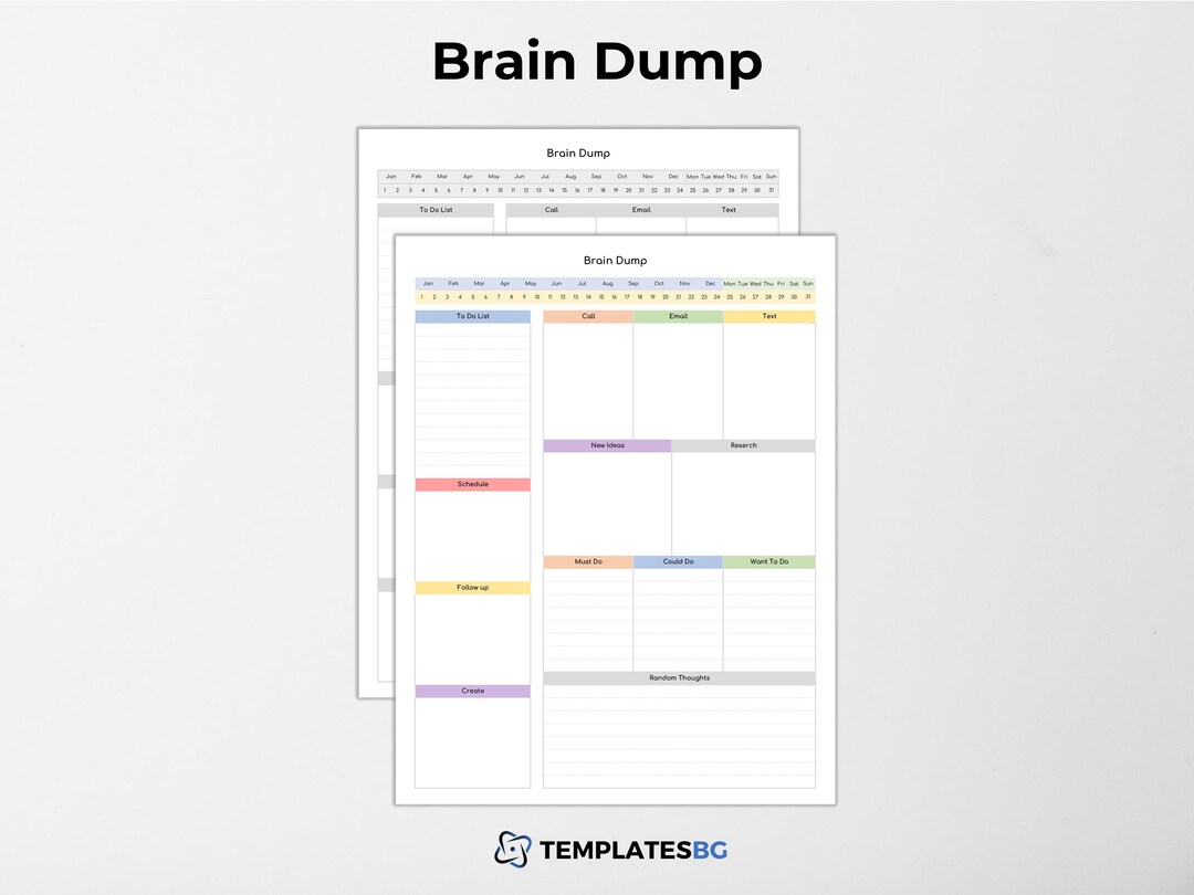 Brain Dump Daily Planner Template Pages, Goodnotes Brain Dump ...