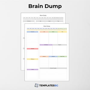 Brain Dump Daily Planner Template Pages, Goodnotes Brain Dump ...