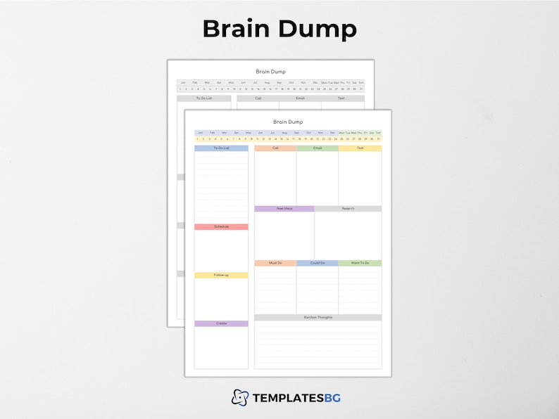 Brain Dump Daily Planner Template Pages, Goodnotes Brain Dump ...