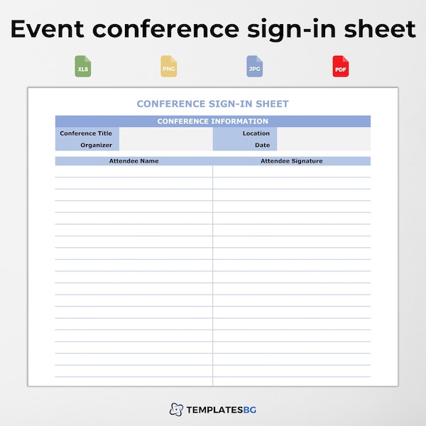 Organization Sign in Sheet - Etsy