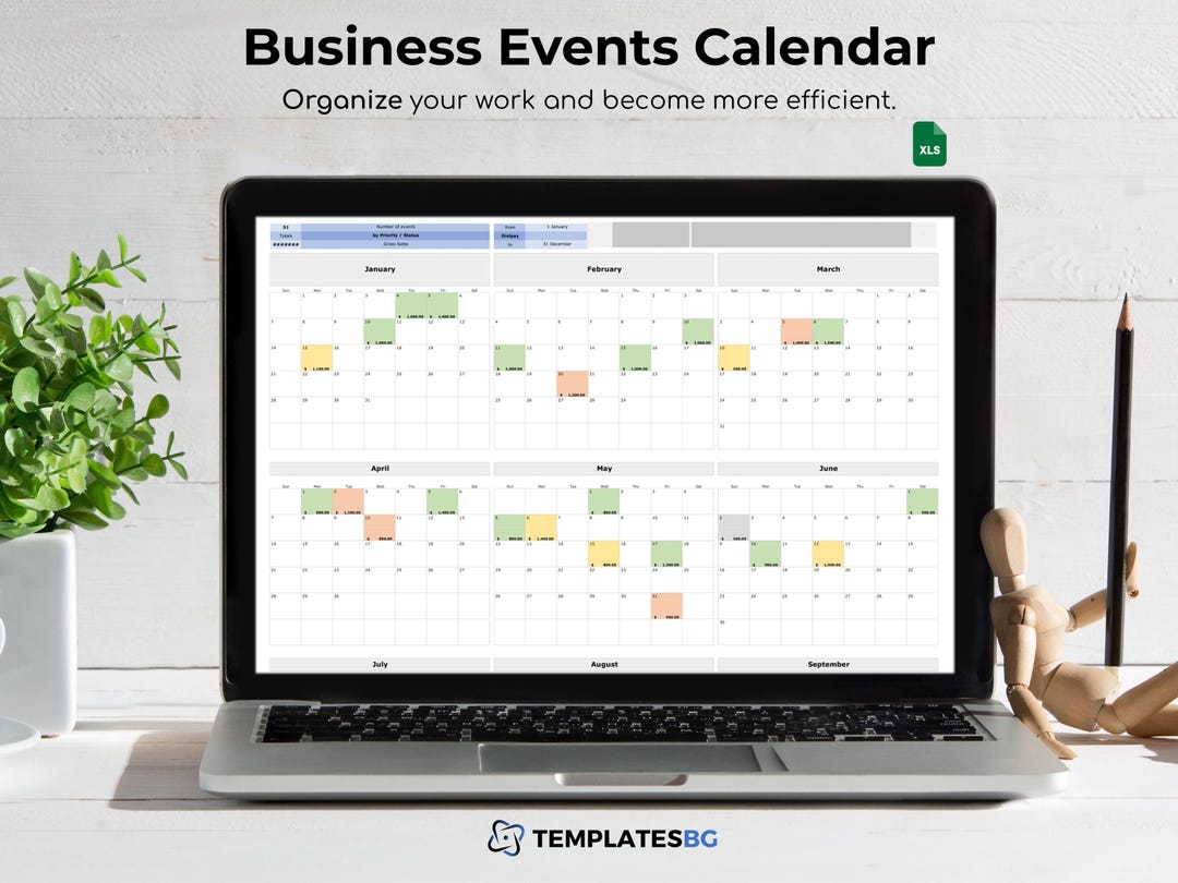 Event Calendar Excel Spreadsheet Small Business Form: Event Planning ...