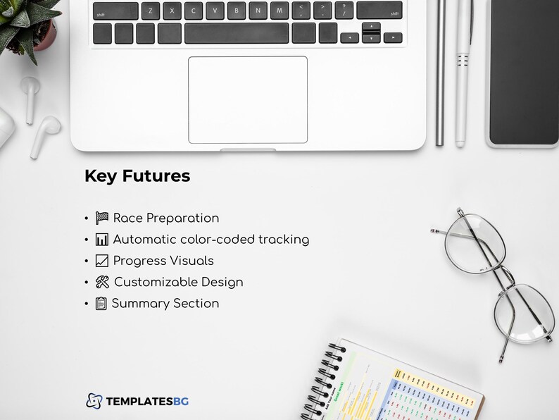 Maraton Running Plan & Tracker Spreadsheet Template: Running Excel ...