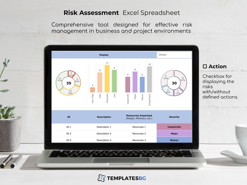 Risk Assessment Excel Spreadsheet: Risk Management Business Spreadsheet ...