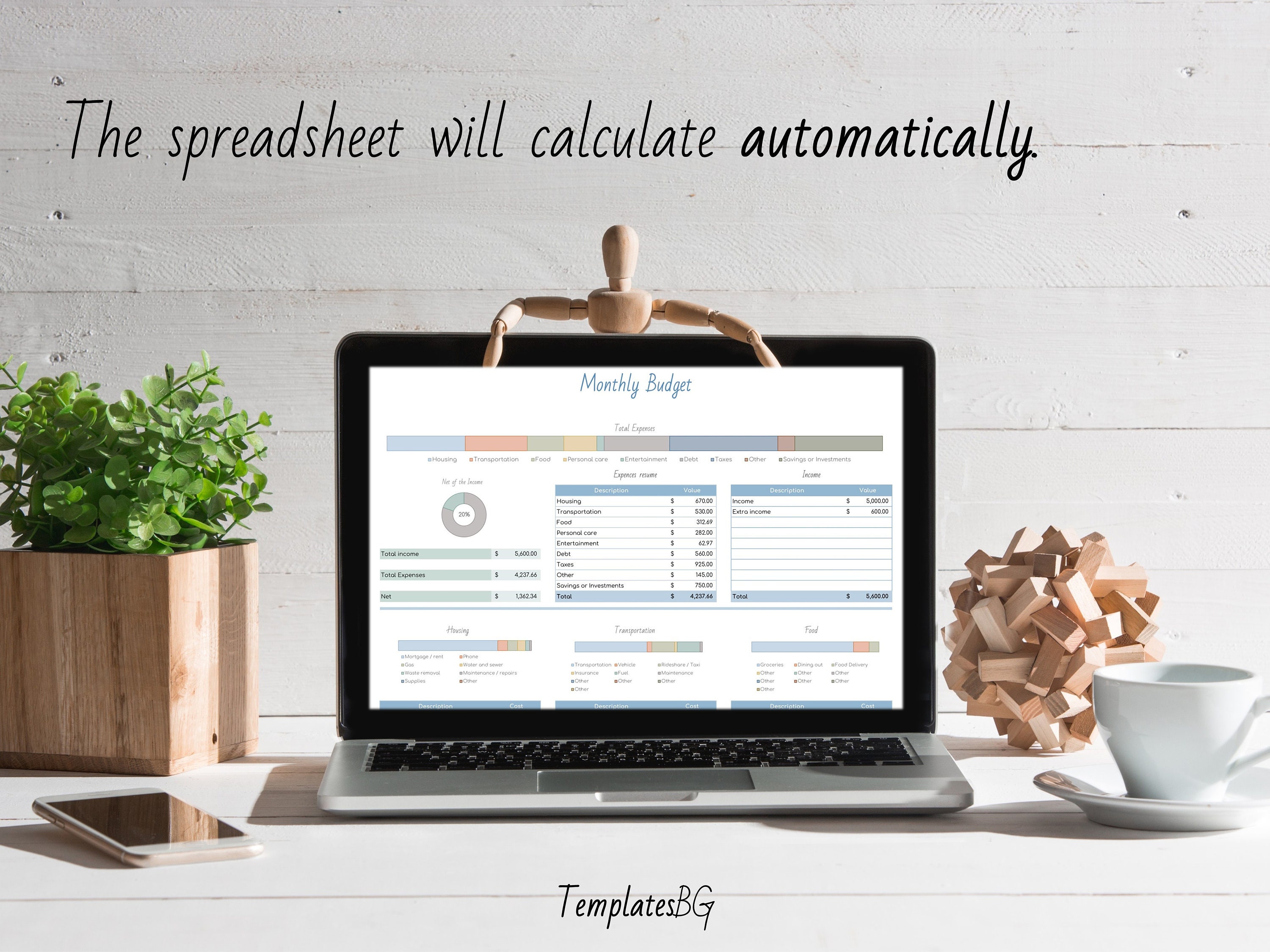 Monthly Budget Spreadsheet, Budget Sheet, Budget Tracker, Monthly ...