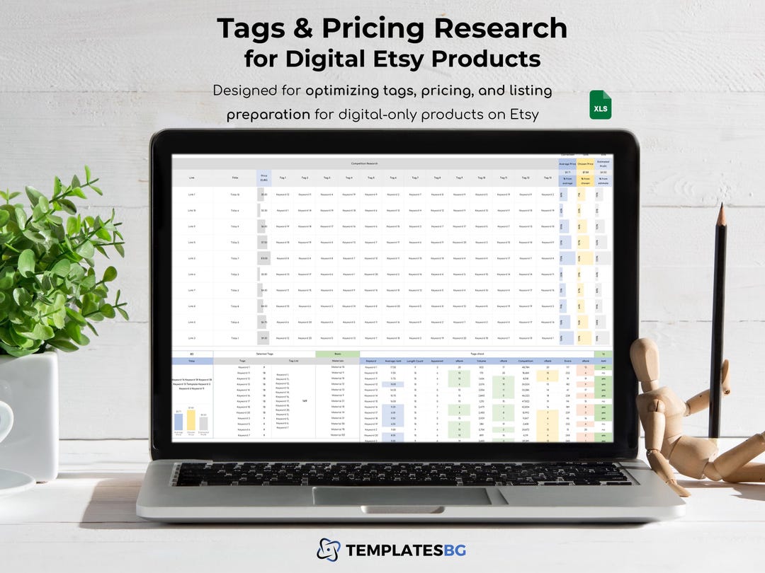 Product Calculator & Keyword Template Excel Task Tracker SEO Checklist ...