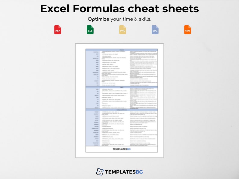 Excel Shortcuts And Excel Formulas Cheat Sheet Excel Productivity Tools For Excel Spreadsheet