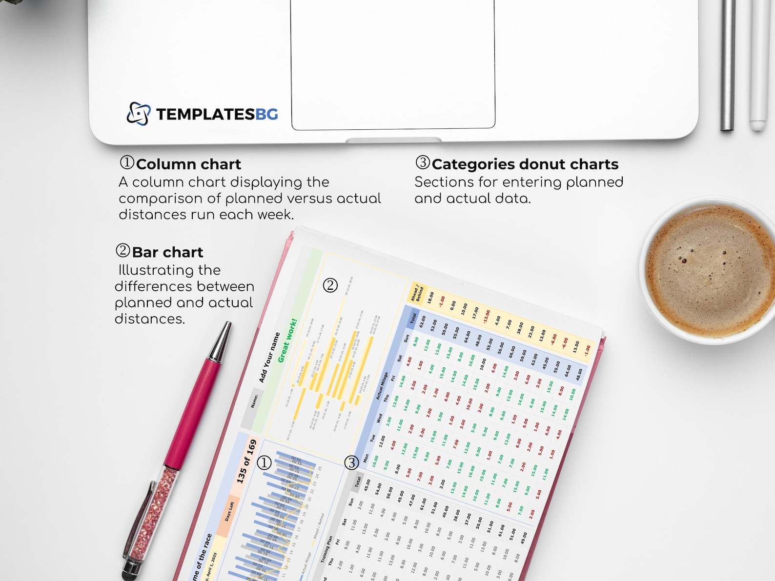 Marathon Training Plan Spreadsheet: Running Tracker (excel Template) - Etsy
