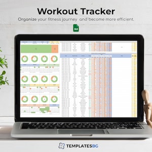 Workout Planner Excel Spreadsheet Template Exercise Tracker Excel ...