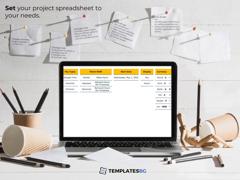 Construction Manager Work Tracker: Excel Project Management Template ...