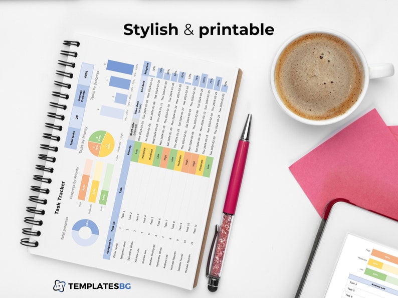 Excel Task Tracker to Do List Template: Editable to Do List Excel ...