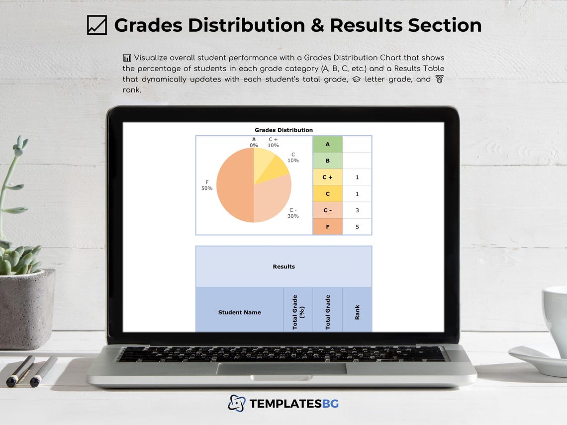 Grade Tracker Excel Template: Student Grade Management (digital ...