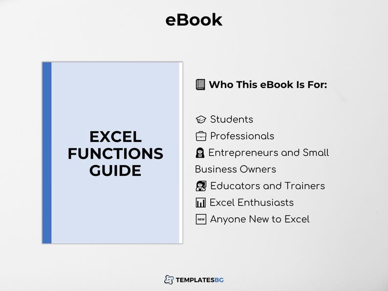 Excel Ebook: Excel How to Productivity Tools | Excel Guide, Excel Education Excel Formulas ...