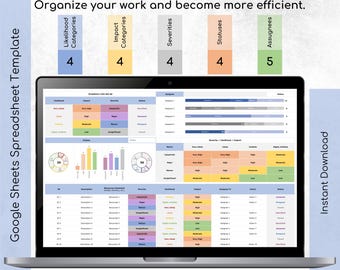 Business Risk Assessment and Management - Excel Template - Etsy UK