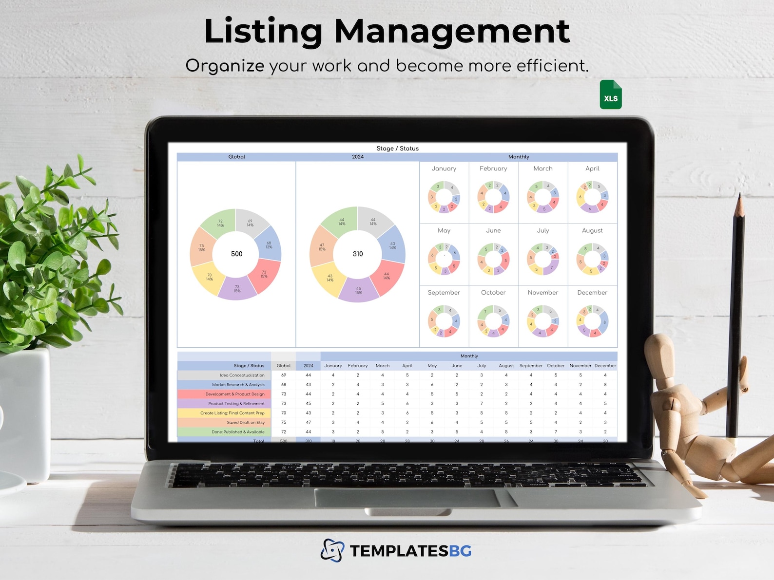 Digital Production Planning: Excel Spreadsheet Template Listing ...