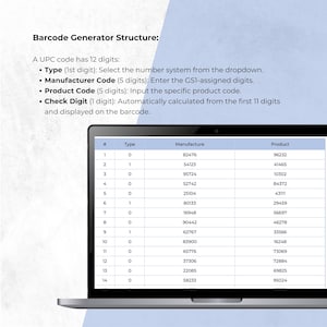 Excel Barcode Generator: Excel Spreadsheet for UPC Codes & Inventory ...
