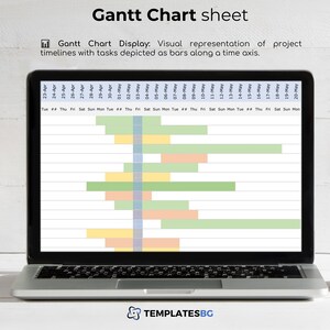 Gantt Chart Project Tracker Excel Spreadsheet Template: Project ...