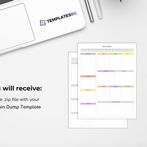 Brain Dump Daily Planner Template Pages, Goodnotes Brain Dump ...