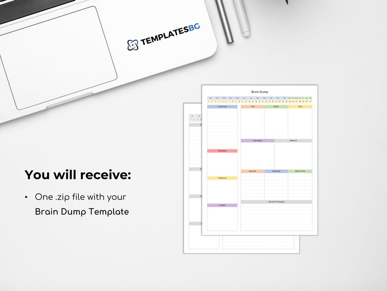 Brain Dump Daily Planner Template Pages, Goodnotes Brain Dump ...