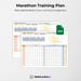 Marathon Training Plan Spreadsheet: Running Tracker (excel Template) - Etsy