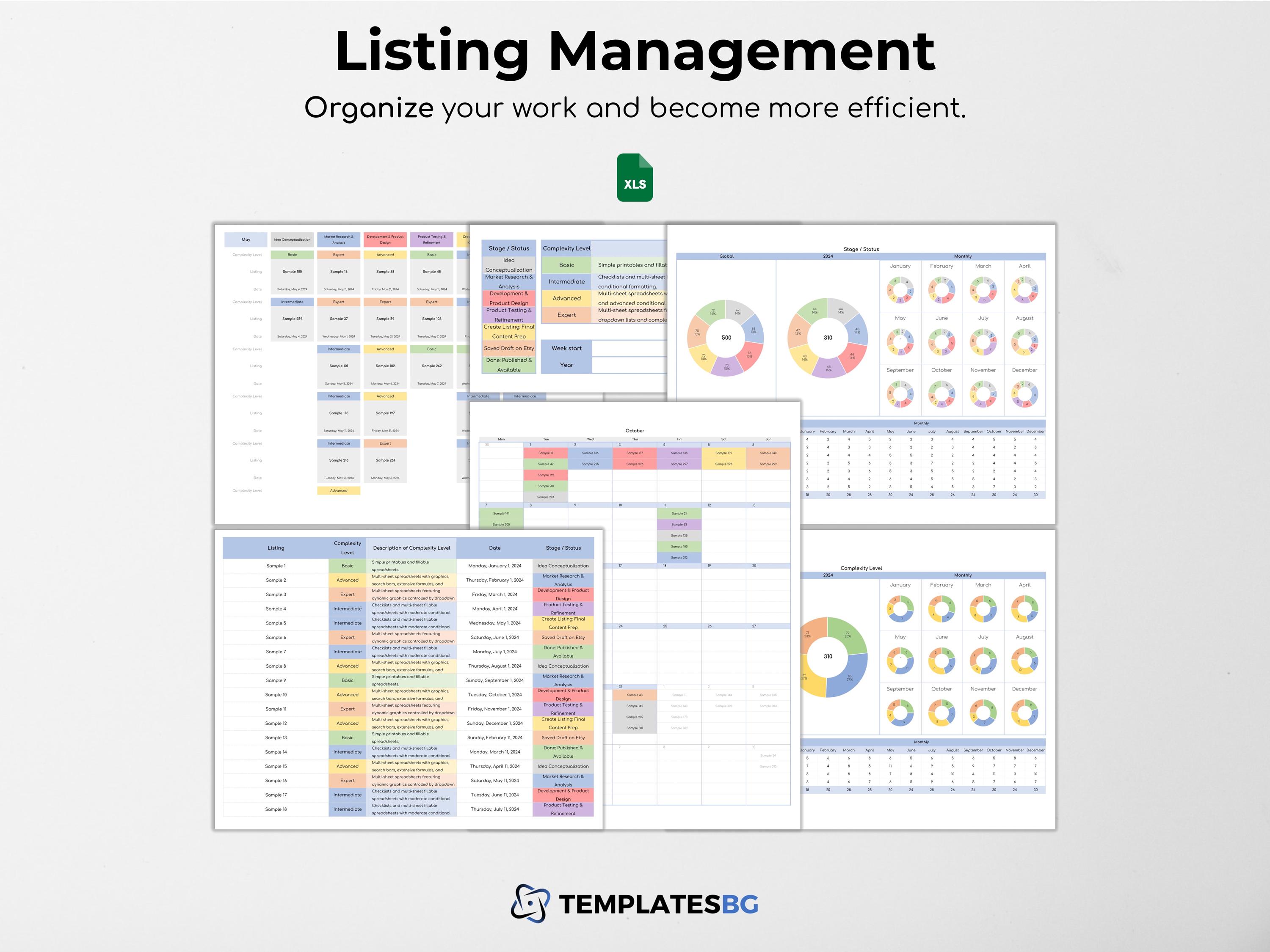 Digital Production Planning: Excel Spreadsheet Template Listing ...