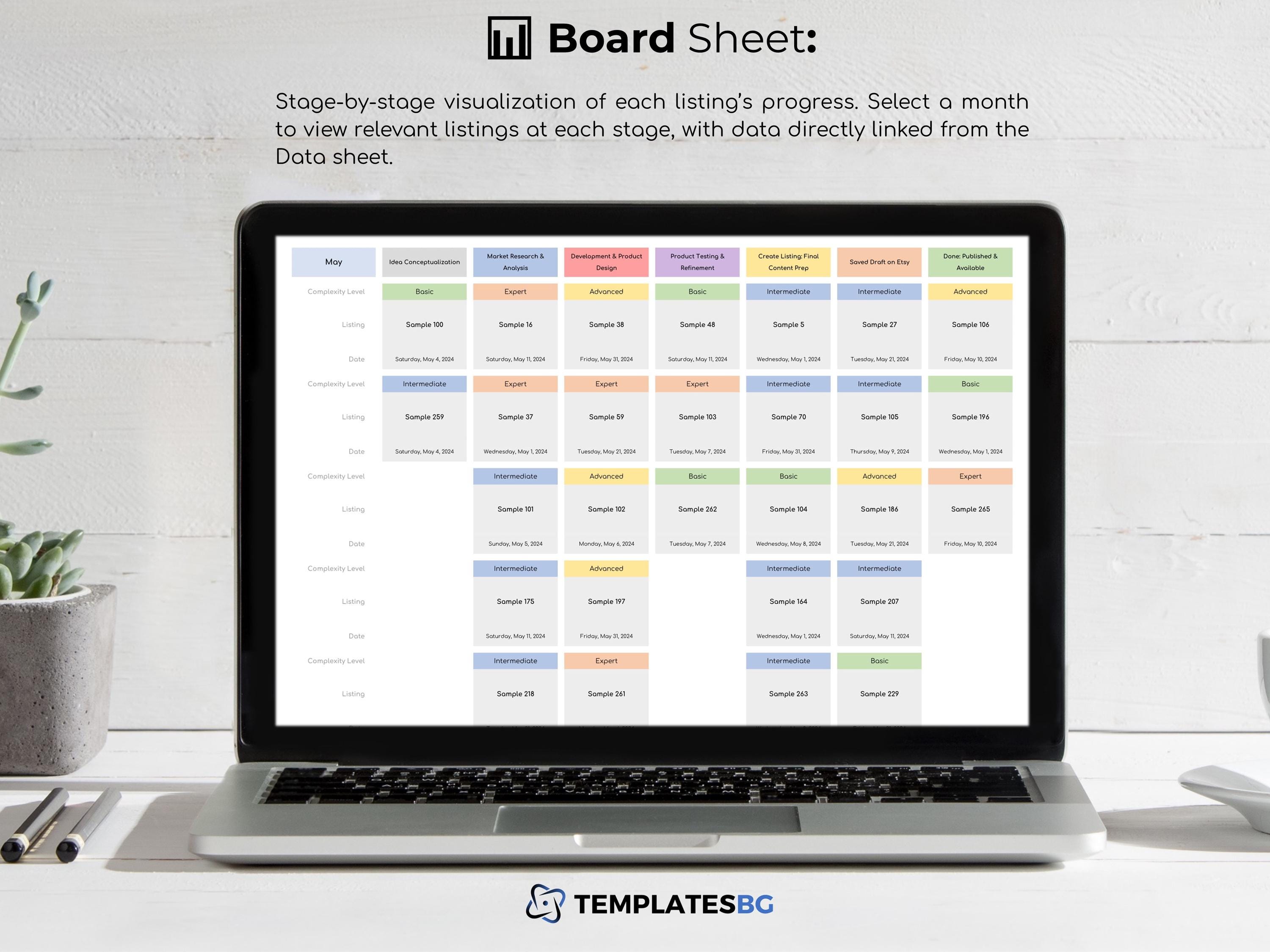 Digital Production Planning: Excel Spreadsheet Template Listing ...