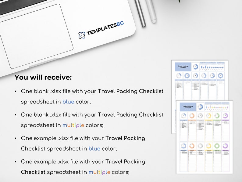Travel Packing List Excel Spreadsheet Template: Travel Essentials ...
