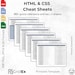 HTML & CSS Cheat Sheet Printable – Web Developer Reference Guide | Coding Tags, Syntax, ARIA ...