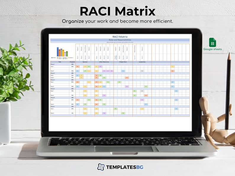 RACI Matrix Google Sheets: Project Management Comprehensive Task ...