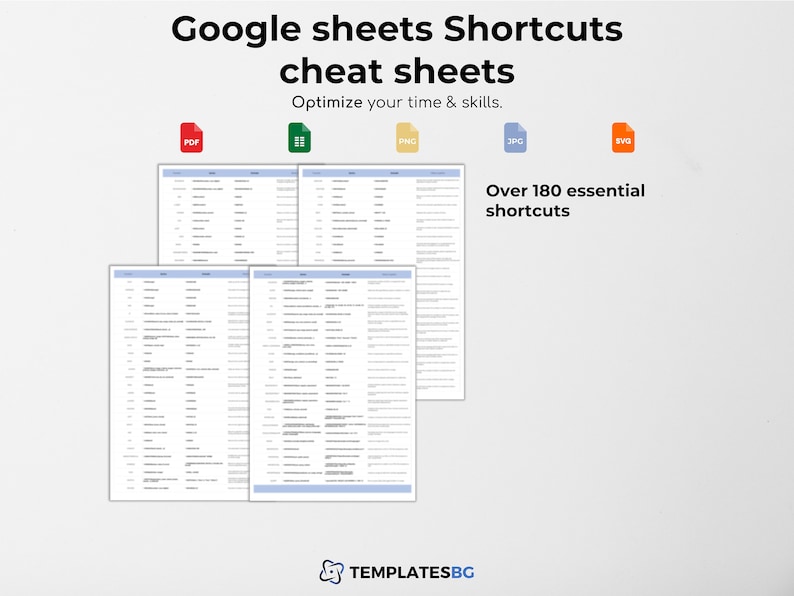 Google Sheets Cheat Sheet: Reference Sheet Google Spreadsheet With ...