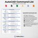 Autocad Cheat Sheet Printable Template | Autocad Template | Architect ...