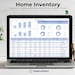 Home Inventory Tracker: Excel Spreadsheet Template (digital Download ...