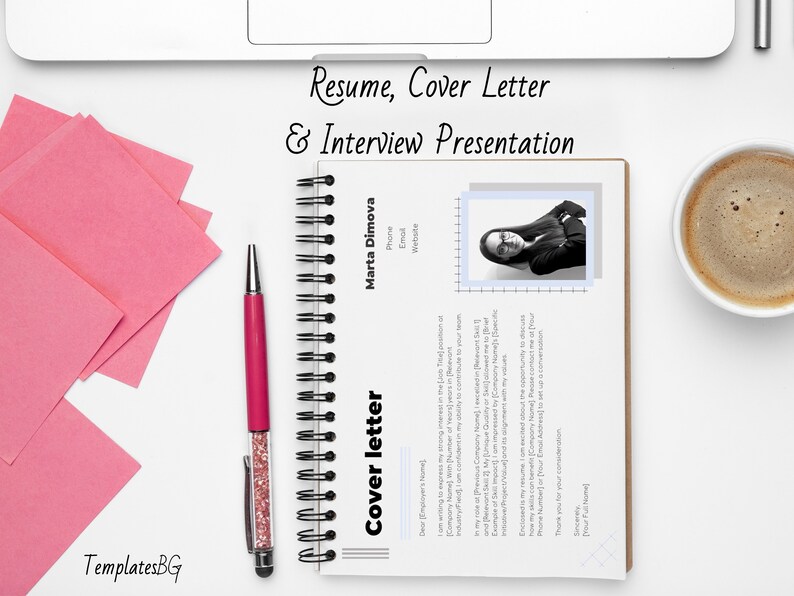 Modern Resume Powerpoint Template CV Template Professional - Etsy