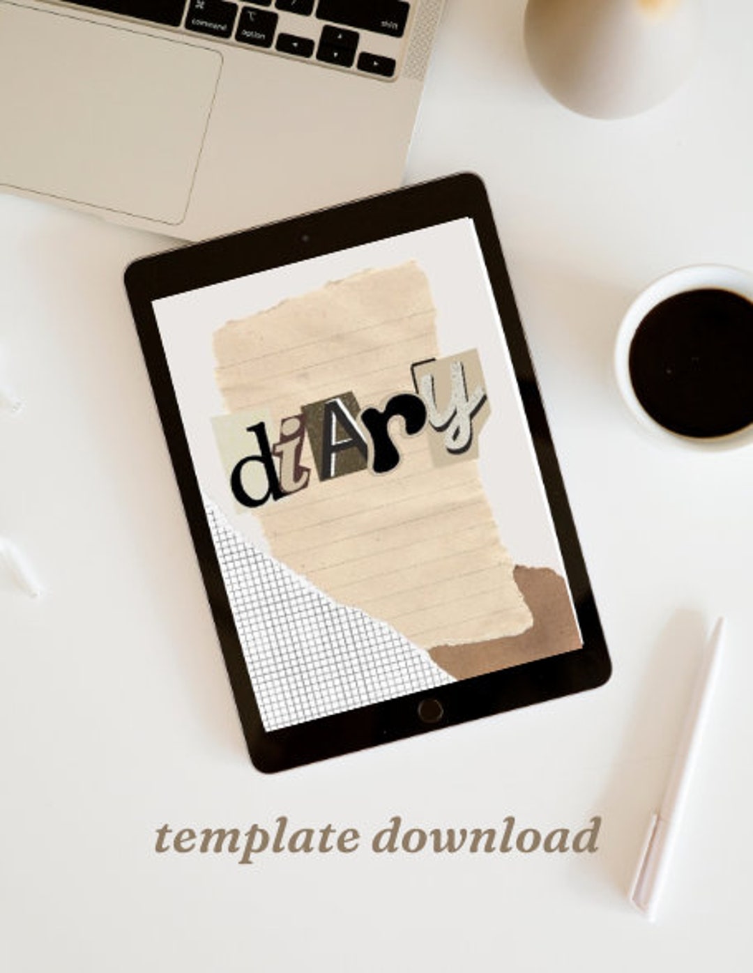 Digital Dear Diary, Planner, Journal, Notebook Template, Pdf, Ipad ...
