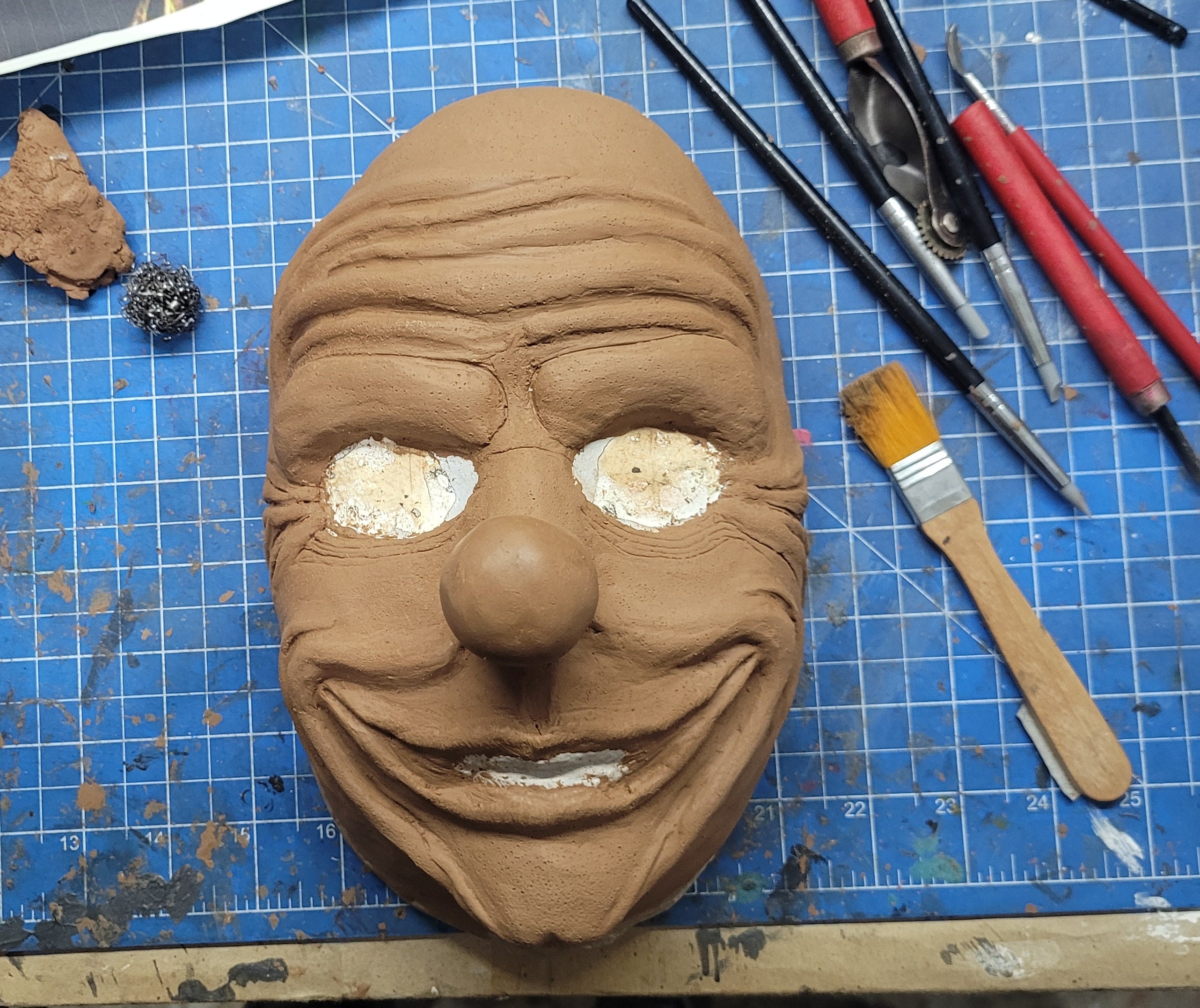 Full Face Clown Prosthetic - Etsy