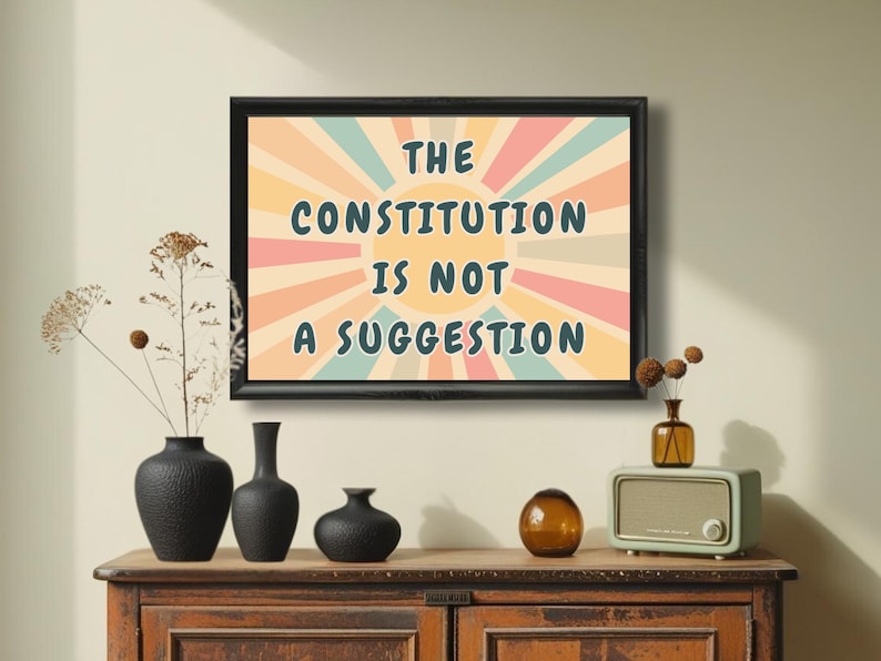 Constitution Protest Sign, Anti Trump Printable Poster, Political ...