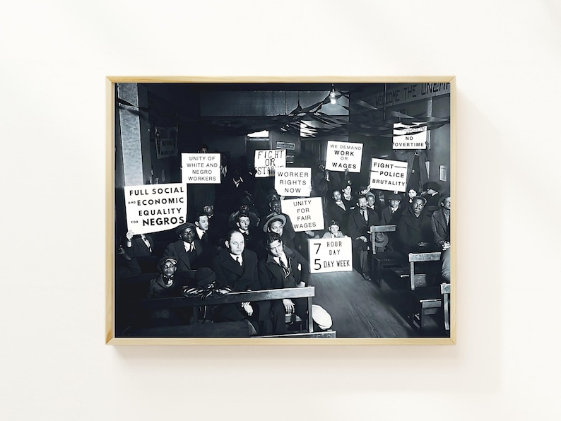 Workers Rights Poster Printable Old Political Poster Great Depression ...