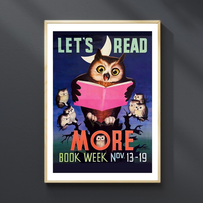 Library Week Poster - Etsy